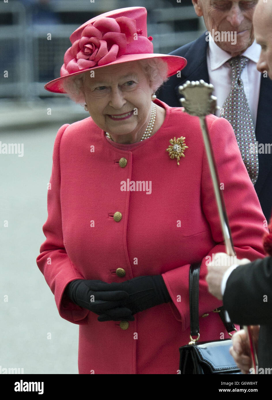 Queen Elizabeth II attends the Commonwealth Observance at Westminster ...