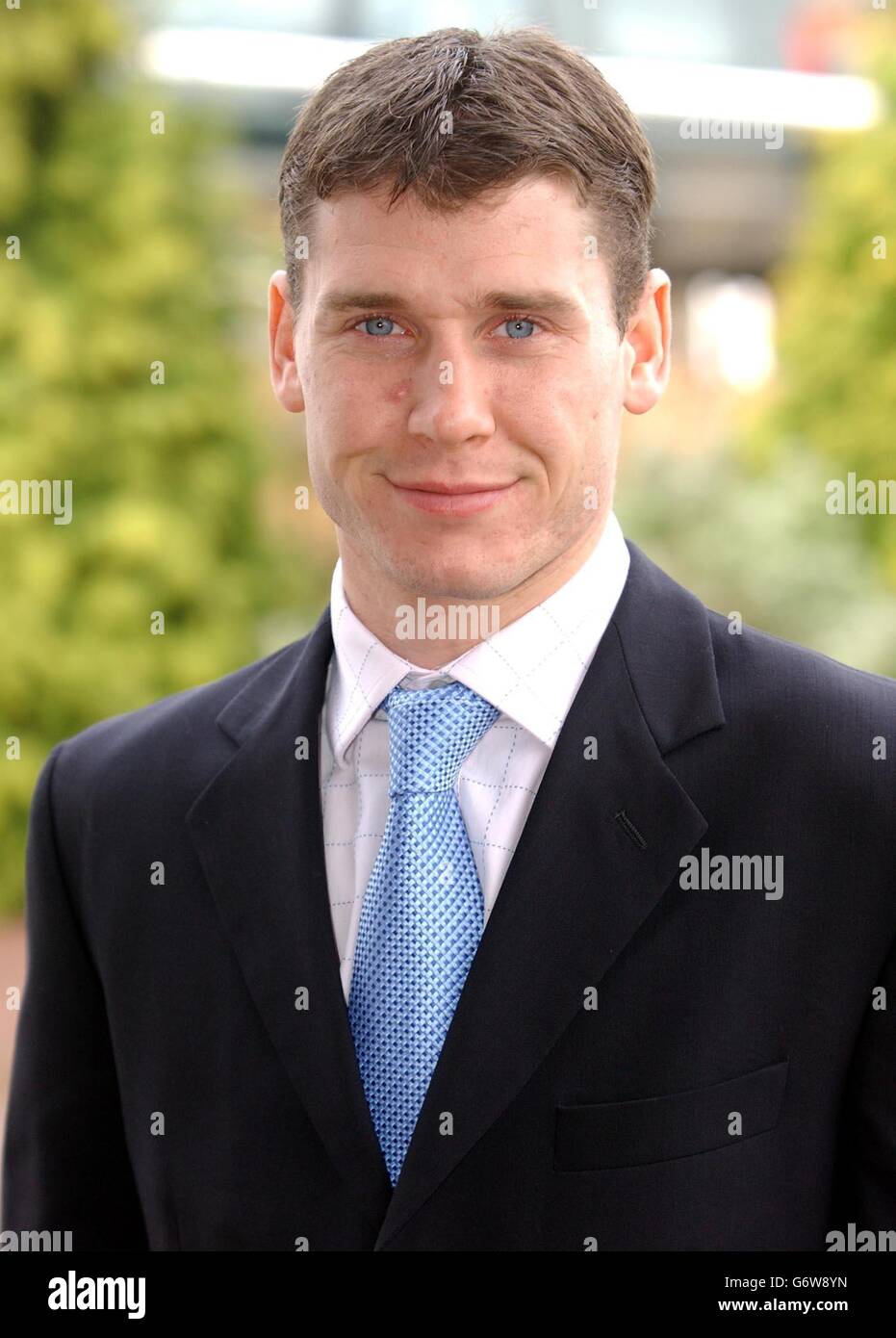 R Johnson Jockey Cheltenham Stock Photo - Alamy