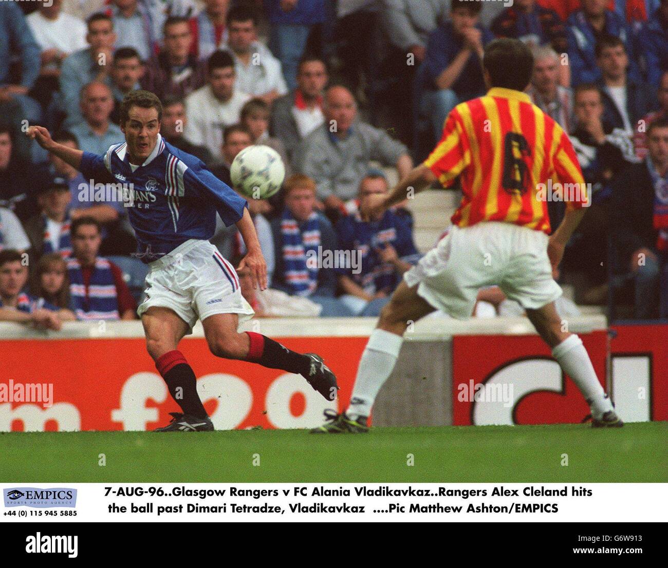 Soccer, Glasgow Rangers v FC Alania Vladokavkaz Stock Photo - Alamy