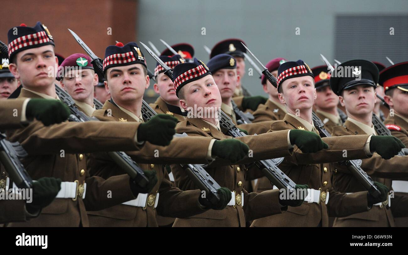 Graduation parade at the Army Foundation College - Harrogate Stock ...