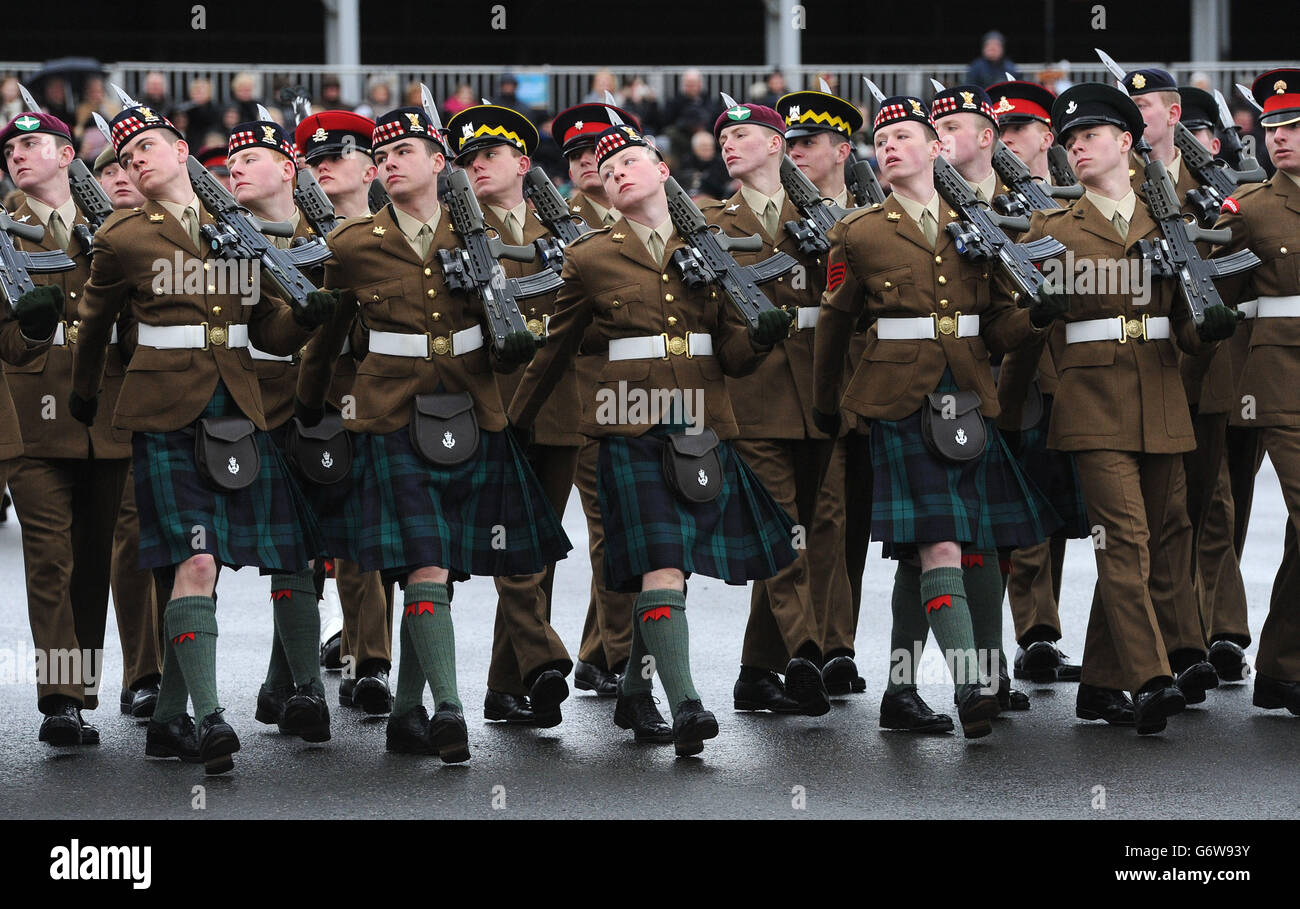 Graduation parade at the Army Foundation College - Harrogate Stock ...
