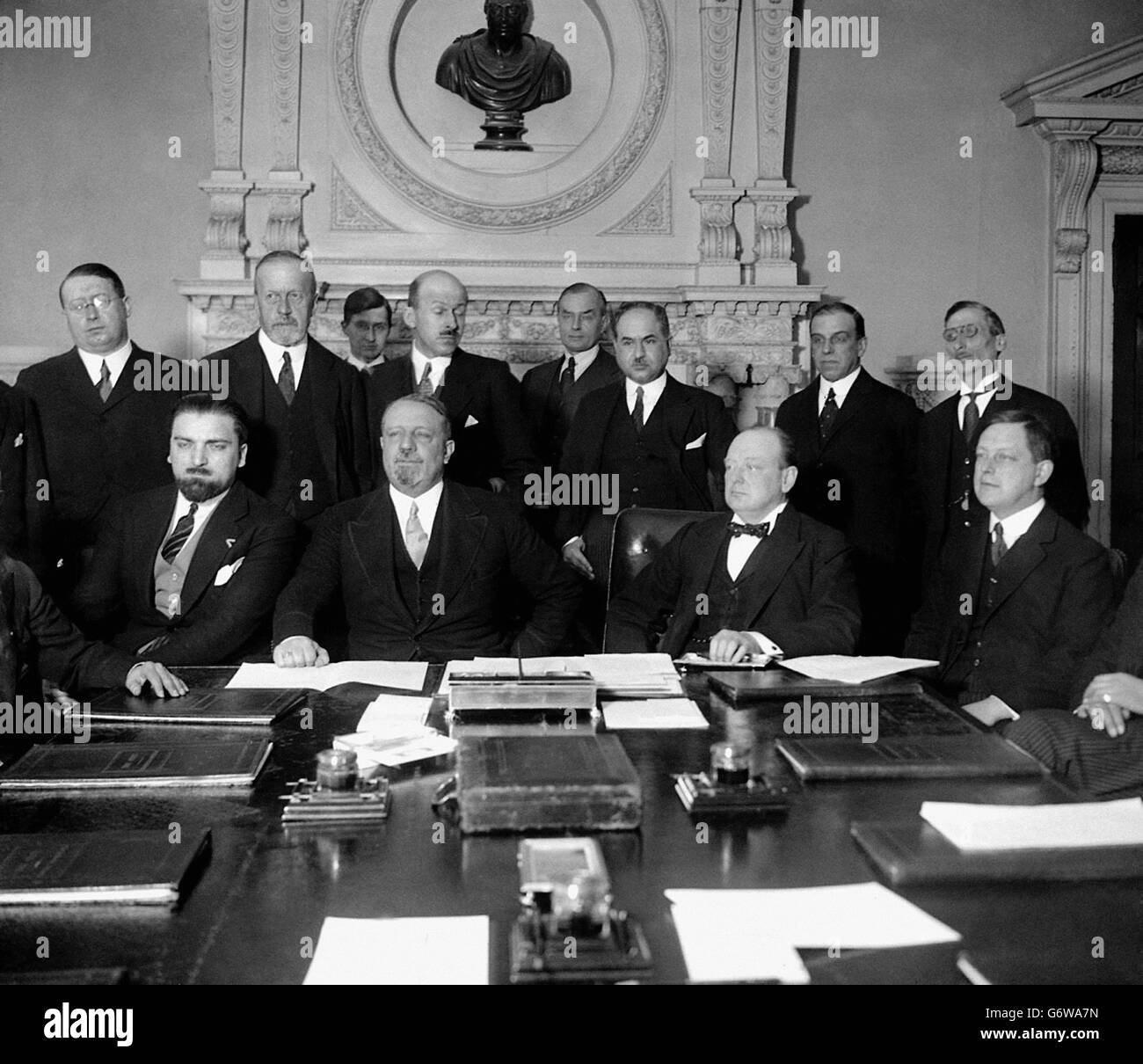 Politics - Winston Churchill and Count Volpi - London Stock Photo - Alamy