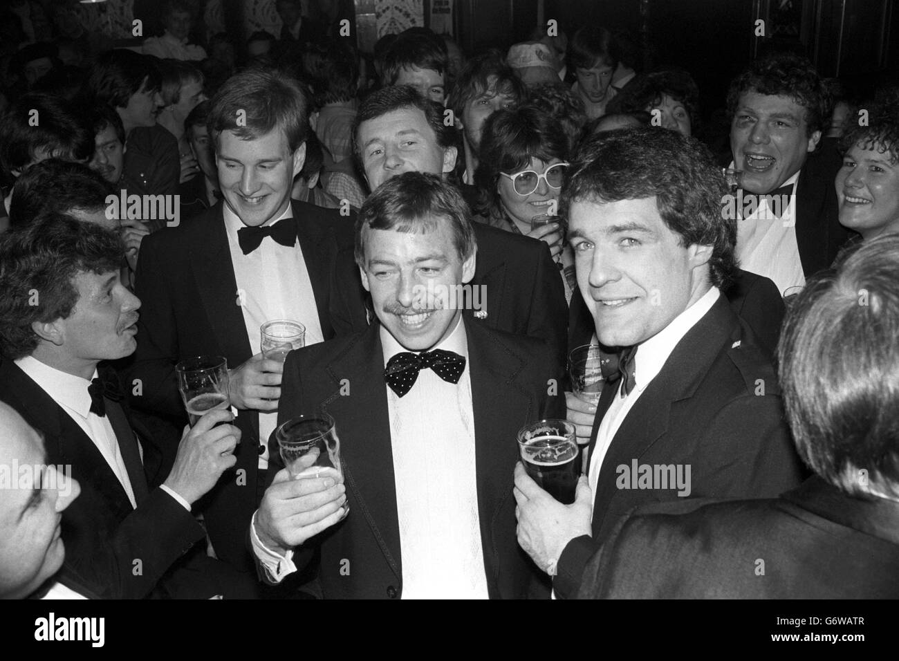 Celebrations at the Gilford public house in Edinburgh following ...