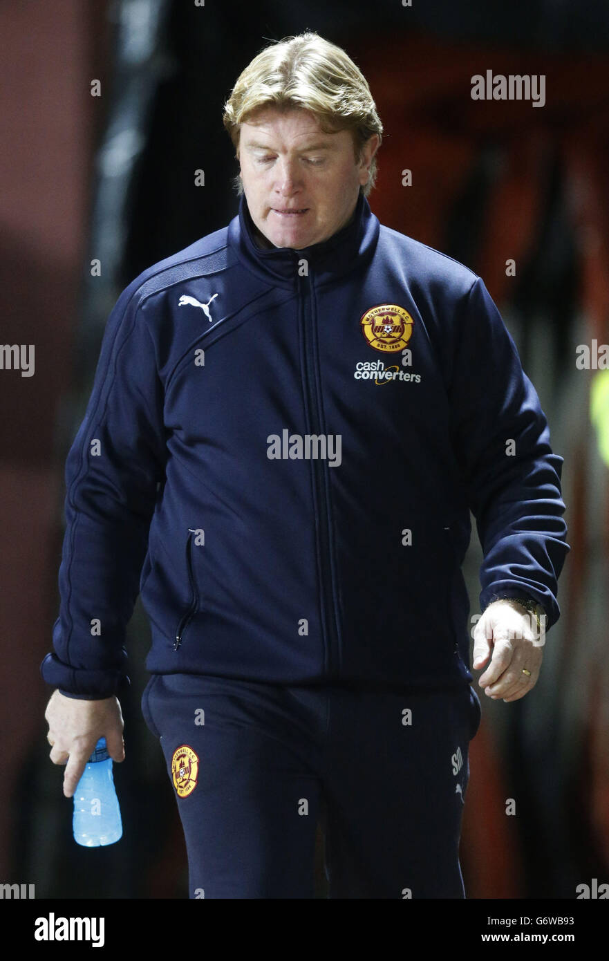Motherwell Manager Stuart McCall during the Scottish Premiership match ...