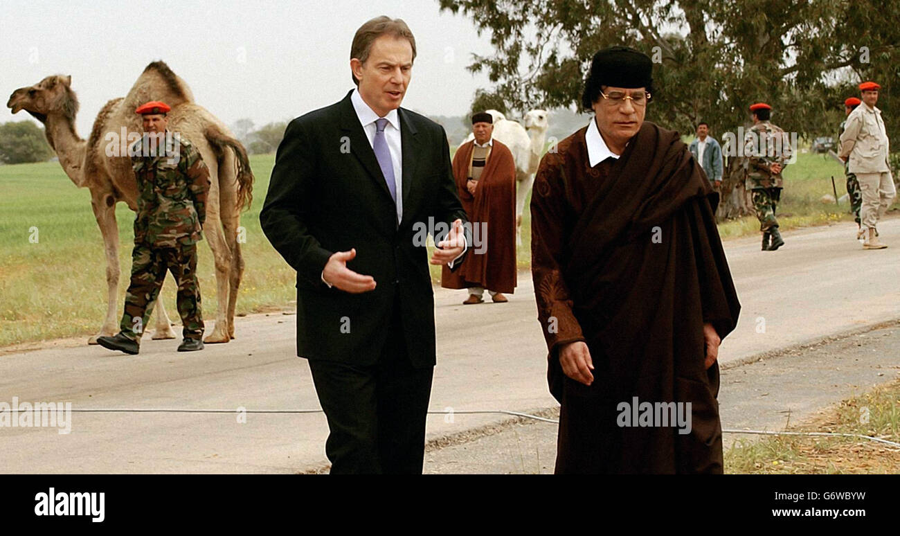 Muammar gaddafi camel hi-res stock photography and images - Alamy