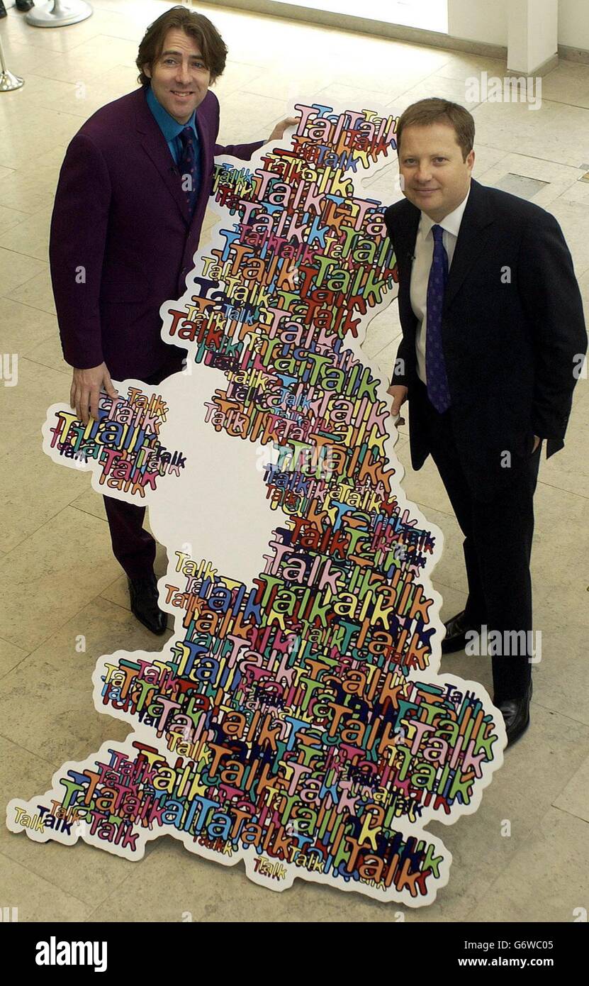 Broadcaster and presenter jonathan ross left and charles dunstone hi ...