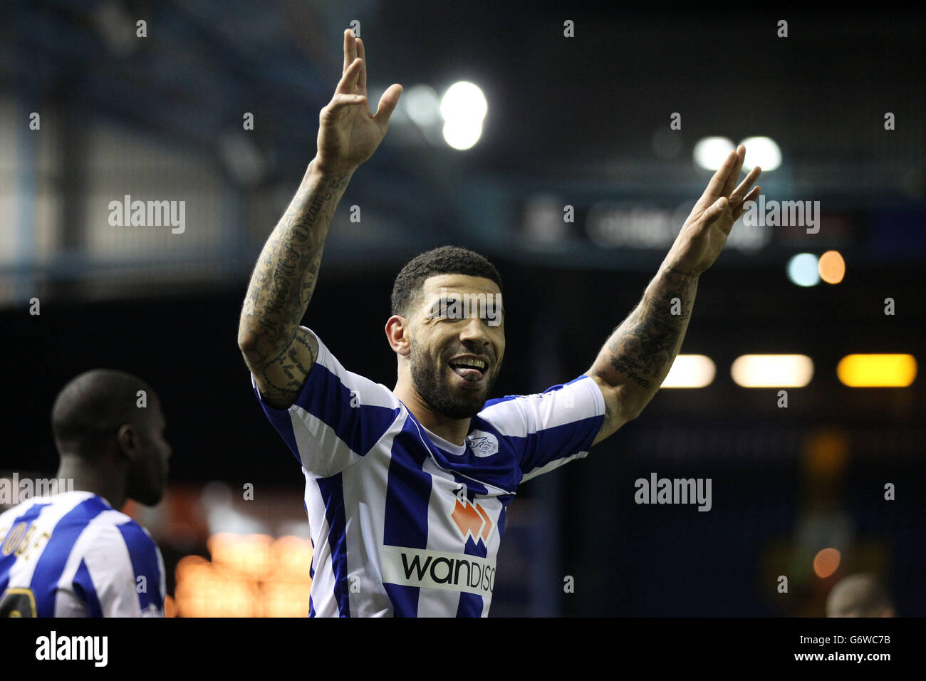 Sheffield Wednesday's Leon Best celebrates during the FA Cup Fifth ...