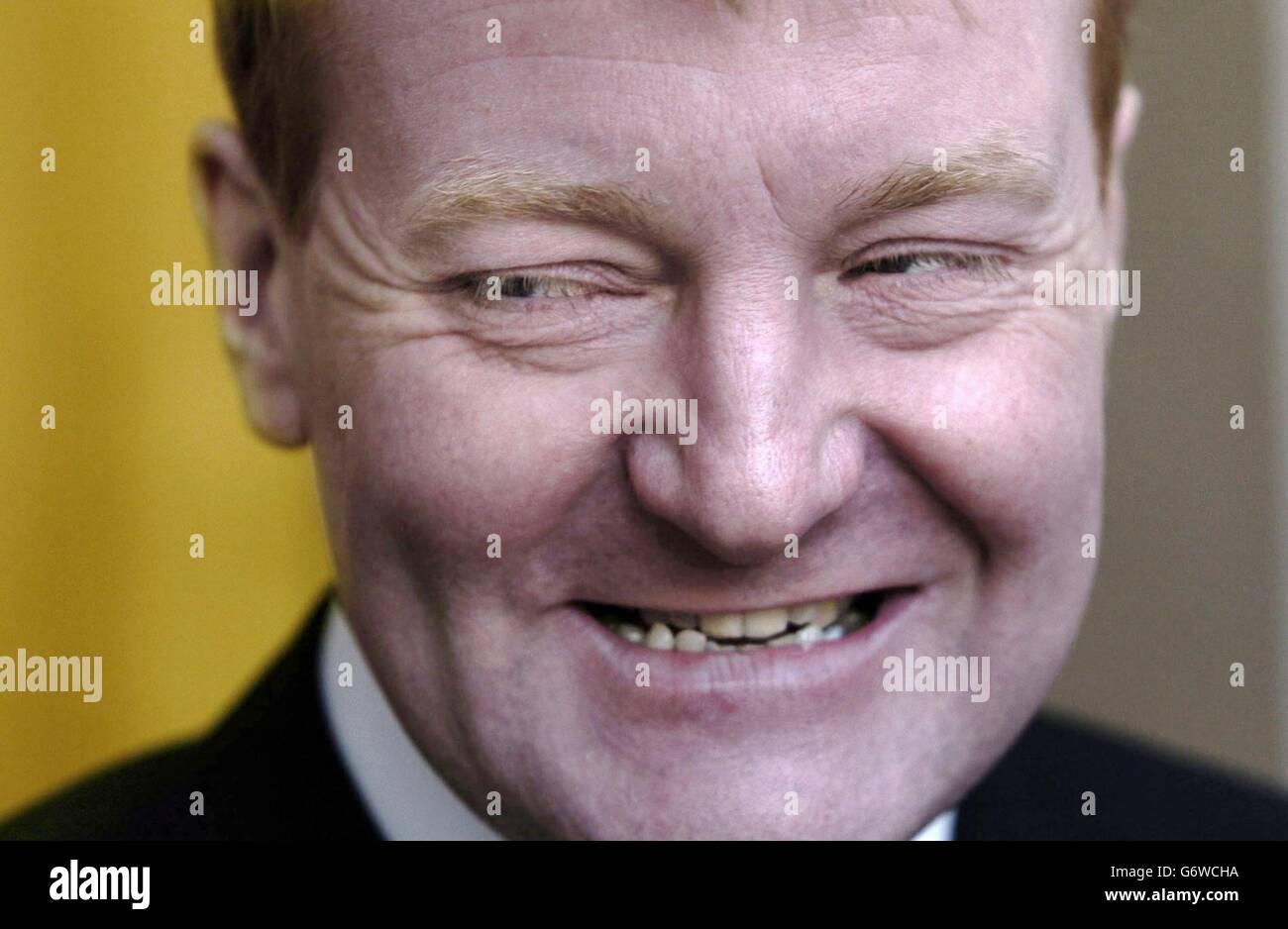 Politics head head shot close up smiling smug charles kennedy hi-res ...