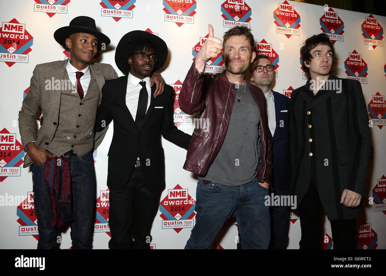 NME Awards 2014 - Arrivals - London Stock Photo - Alamy