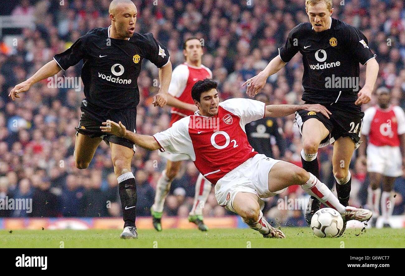 Jose antonio reyes in action for arsenal at highbury hi-res stock ...