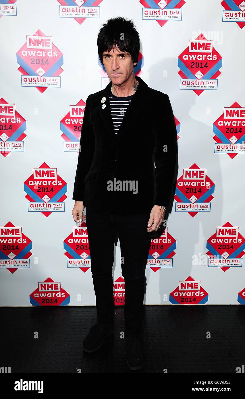 Johnny marr nme awards held brixton academy hi-res stock photography ...