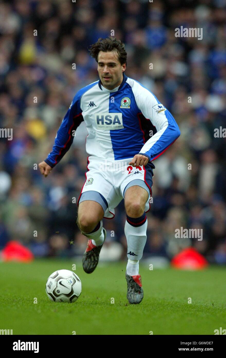 Blackburn's Martin Andersen in action against Portsmouth during the FA ...