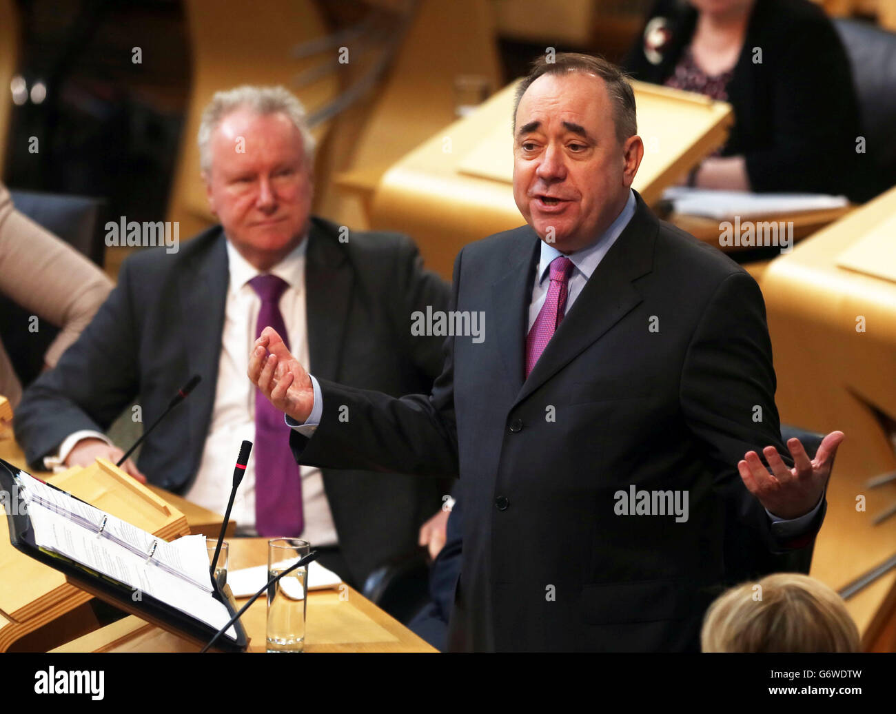 First Minister's Questions Stock Photo - Alamy