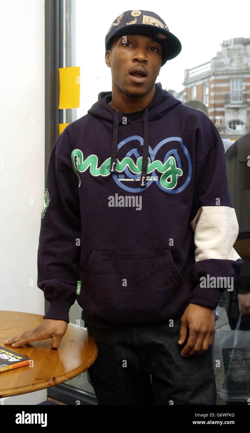 So Solid Crew member Asher D poses for photographers during a book ...