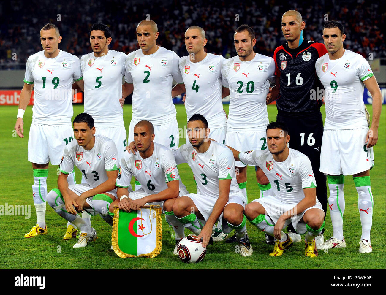 Fifa brazil 2014 world cup algeria team full length hi-res stock ...