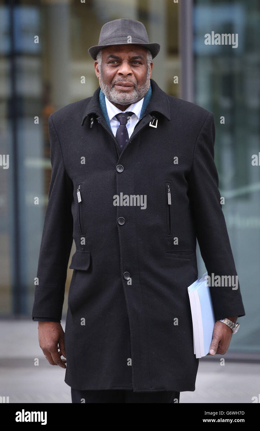 Neville Lawrence, father of Stephen Lawrence, speaks outside the Home ...