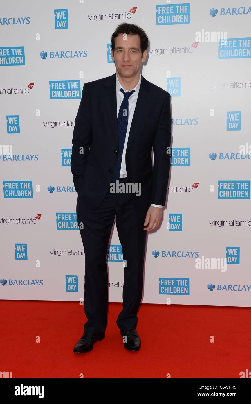 We Day UK 2014. Clive Owen arriving at the inaugural WE Day UK at ...