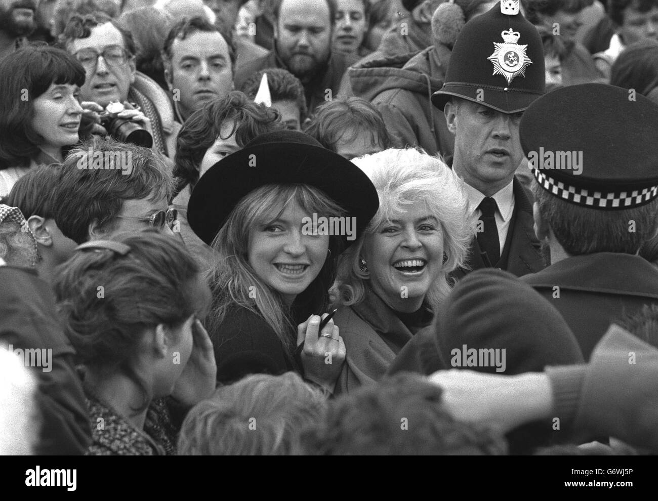 Caron Keating and Gloria Hunniford Stock Photo - Alamy