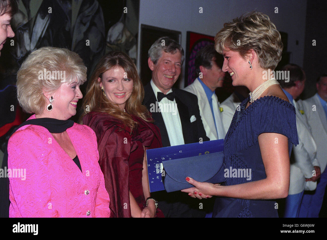 Diana Princess of Wales meets television personality Gloria Hunniford ...