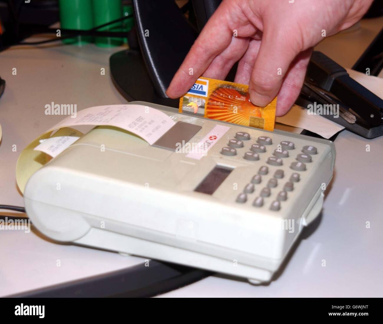 A PDQ machine Stock Photo - Alamy