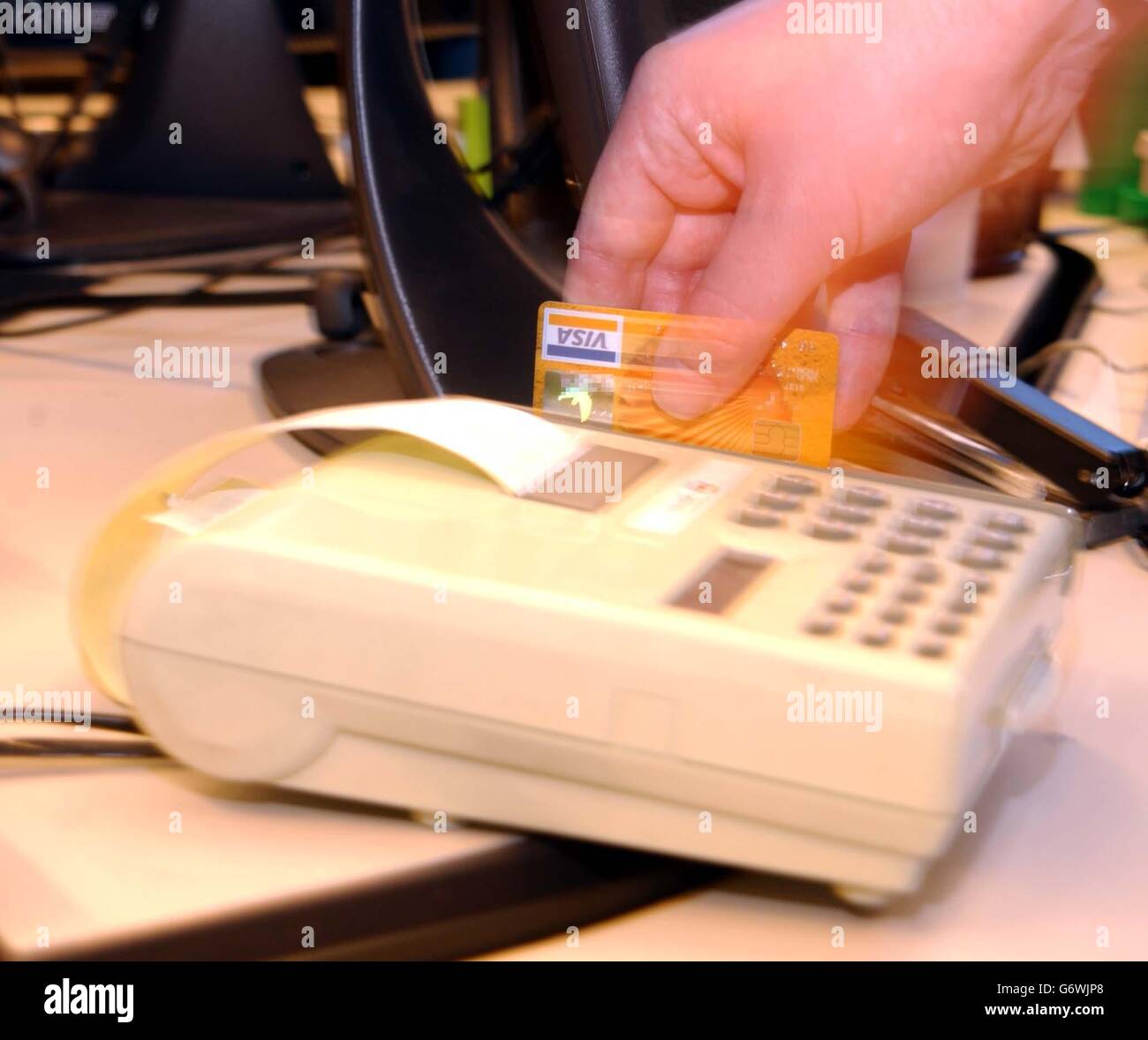 A PDQ machine Stock Photo - Alamy