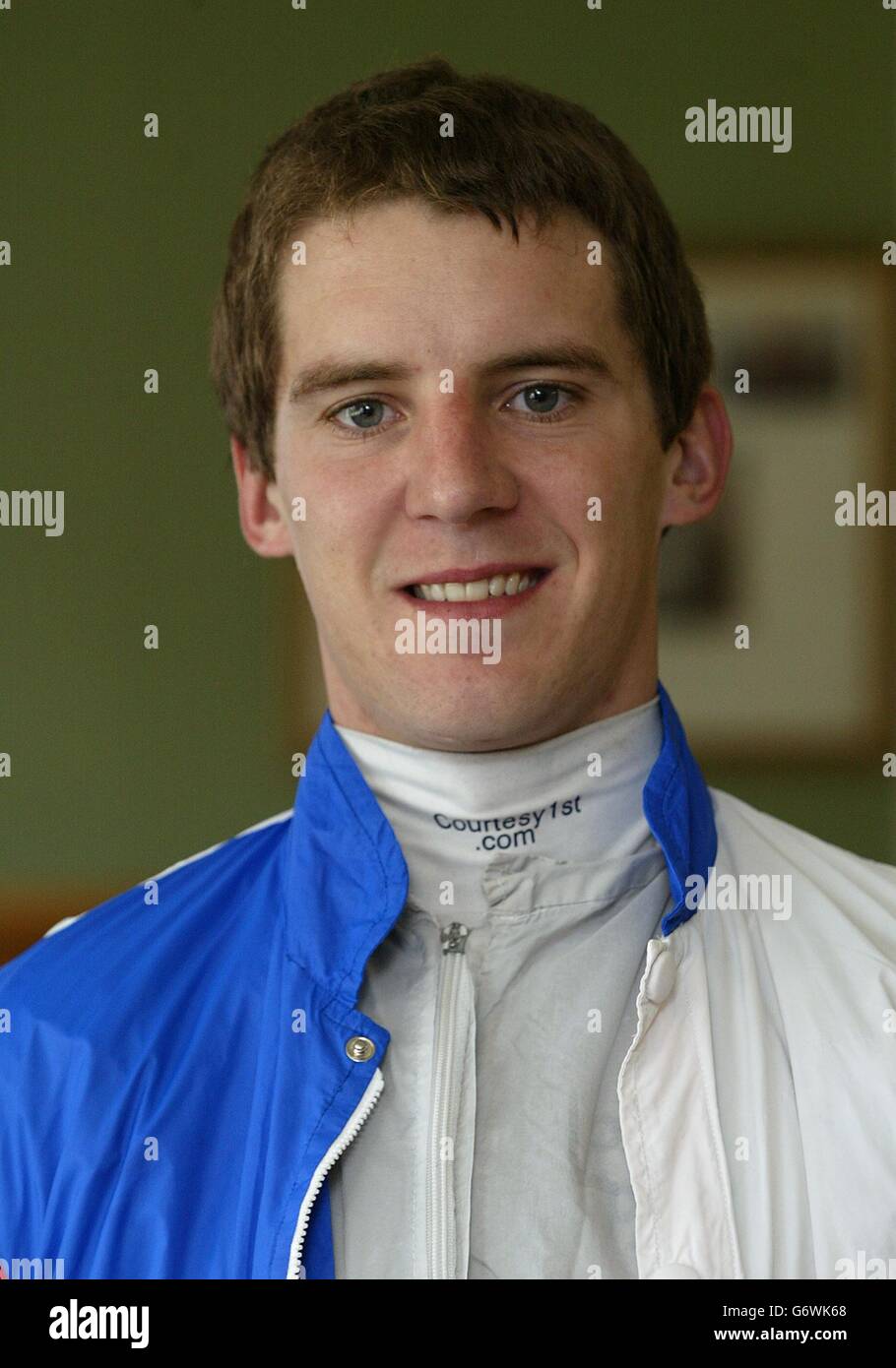 P Flynn Jockey Huntingdon. Jockey Paul Flynn at Huntingdon races Stock ...