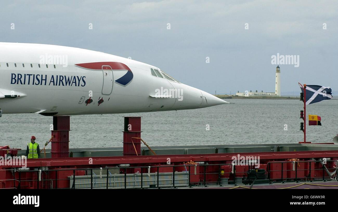 One concorde fleet arrives torness nuclear power station dunbar hi-res ...