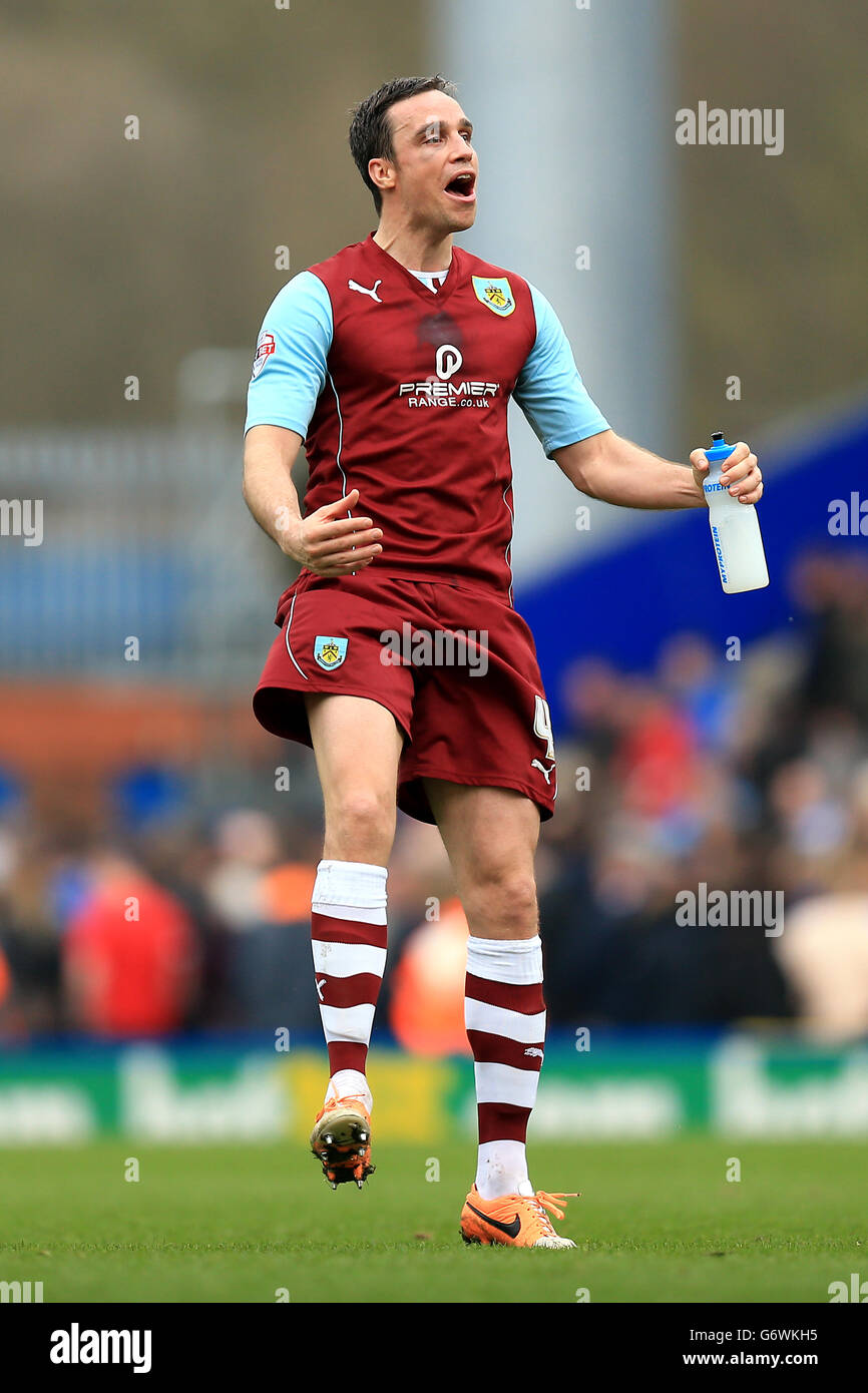Burnley's Michael Duff celebrates at the final whistle Stock Photo - Alamy