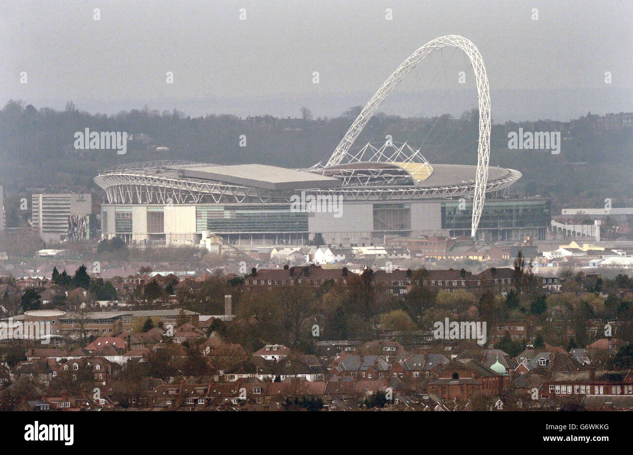 Wembley stadium seen from view hi-res stock photography and images - Alamy