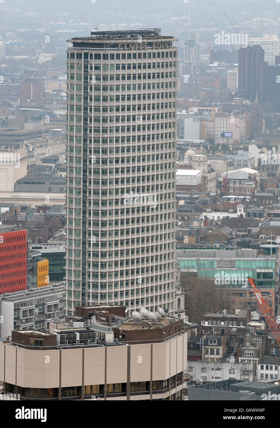 General view of the Centre Point building seen from the BT Tower ...