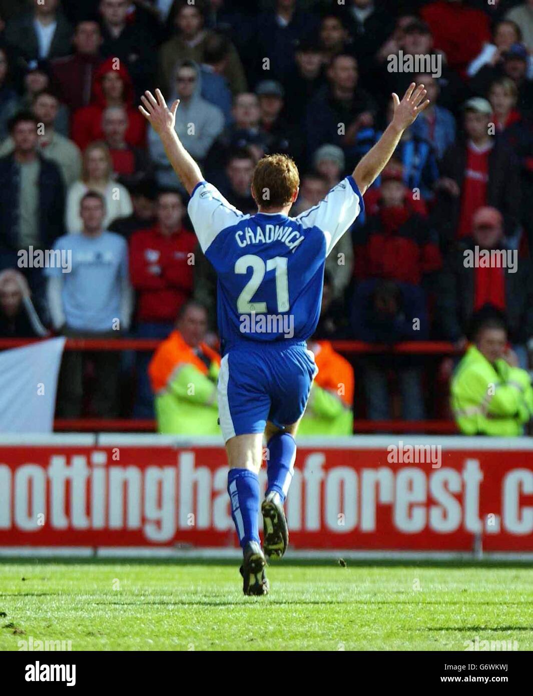 Millwall's Nick Chadwick celebrates after scoring against Nottingham ...