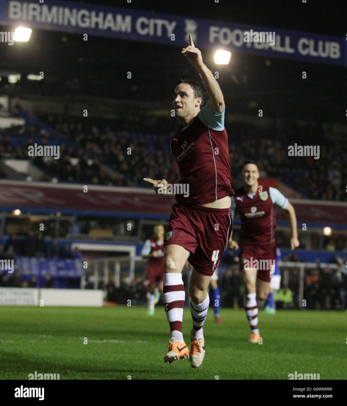 Burnley's Michael Duff celebrates scoring the second goal against ...