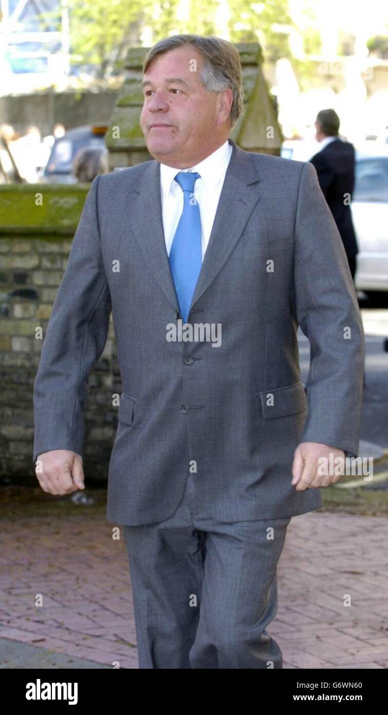 Sir Michael Stoute Robert Sangster Funeral Stock Photo - Alamy