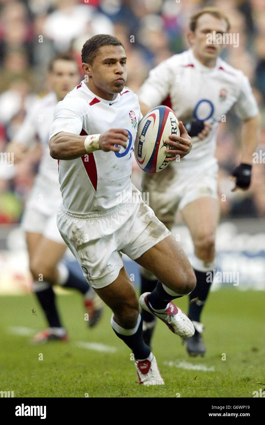 Rugby union action rbs six nations jason robinson hi-res stock ...