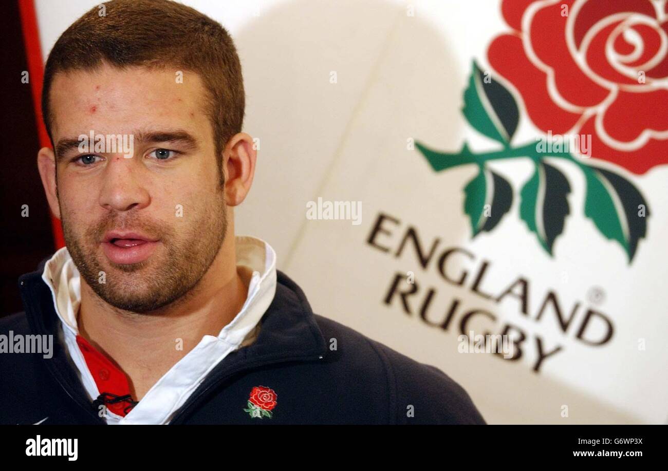 RBS 6 Nations Joe Worsley during a press conference Stock Photo - Alamy