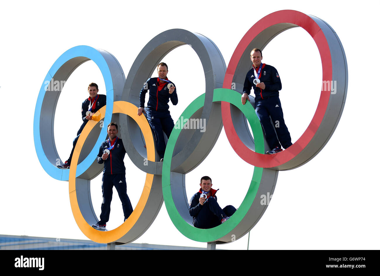 The Men's Curling team of (left to right) Scott Andrews, David Murdoch ...
