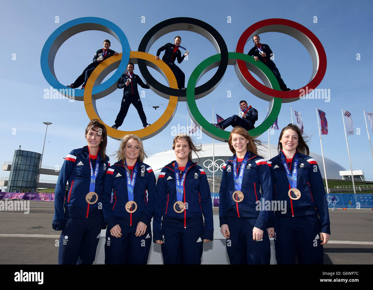 The Men's Curling team of (back, left to right) Scott Andrews, David ...