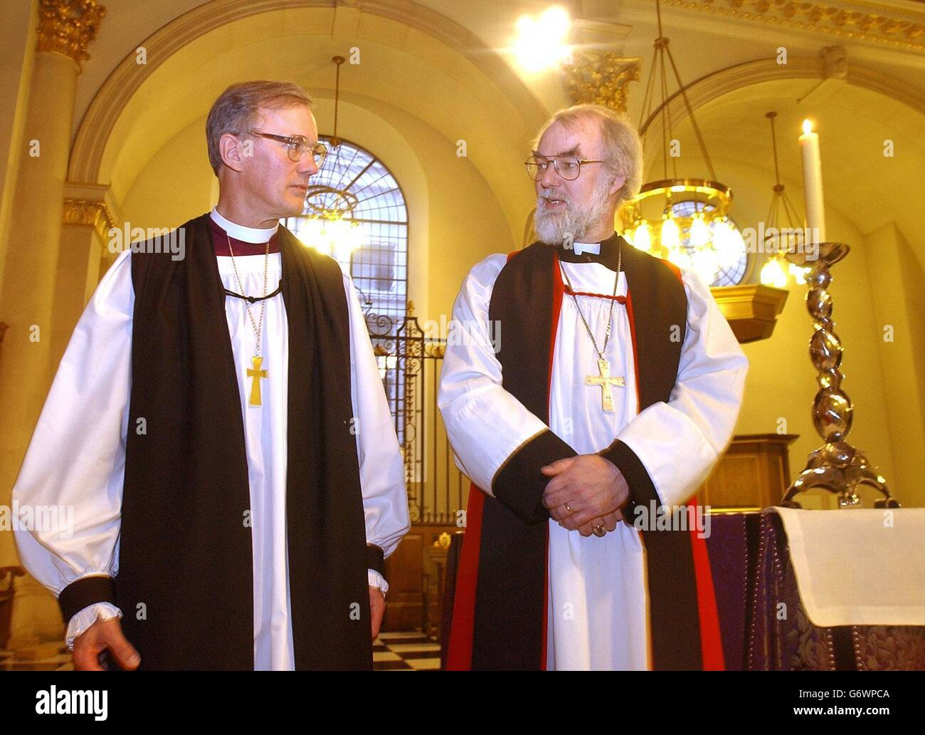 The Archbishop of Canterbury Dr Rowan Williams (right) with the newly ...