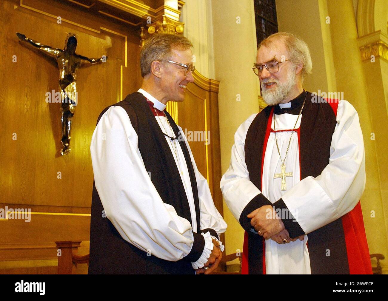 The Archbishop of Canterbury Dr Rowan Williams (right) with the newly ...