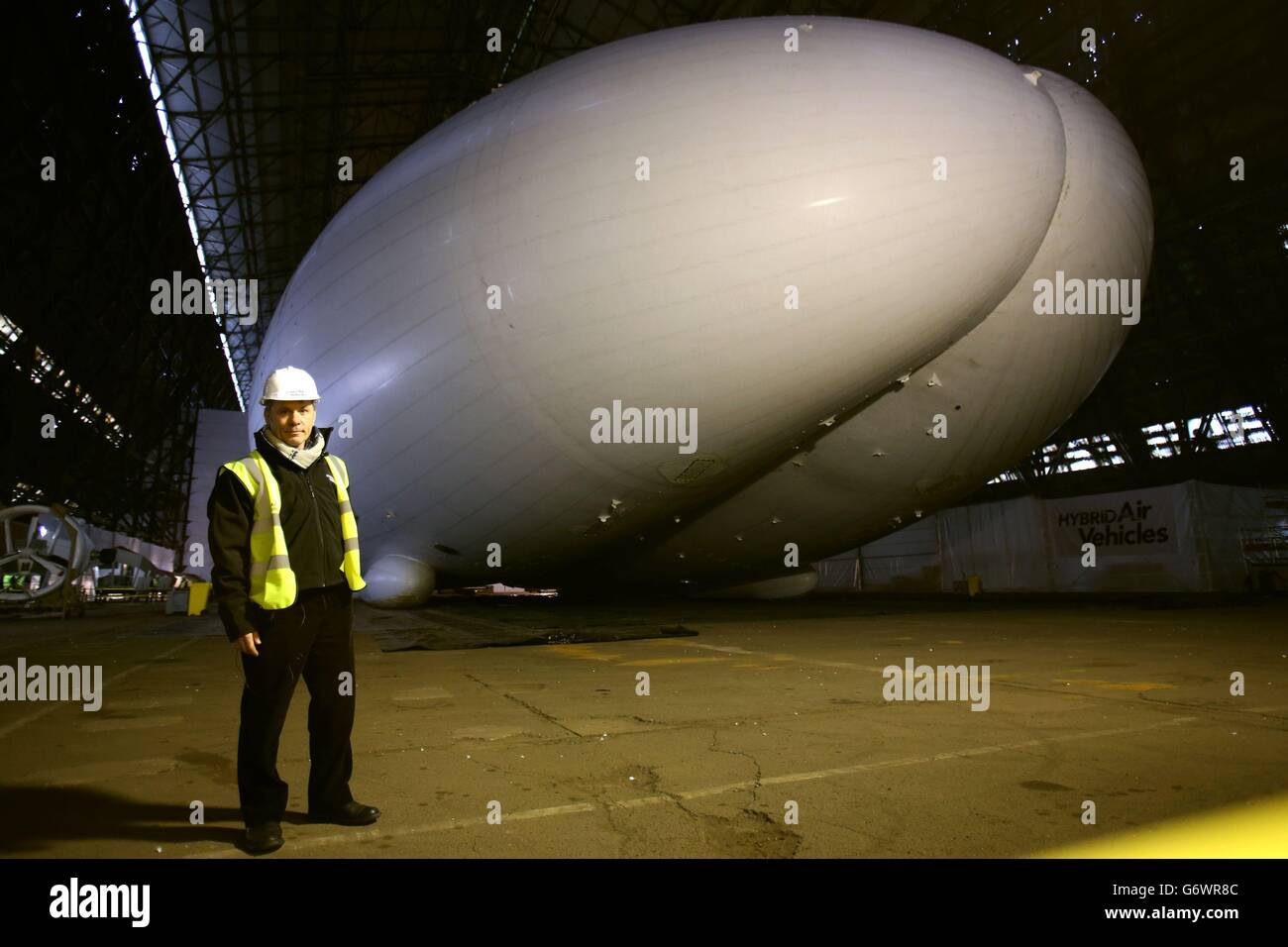 Ultra-green giant airship unveiled Stock Photo - Alamy