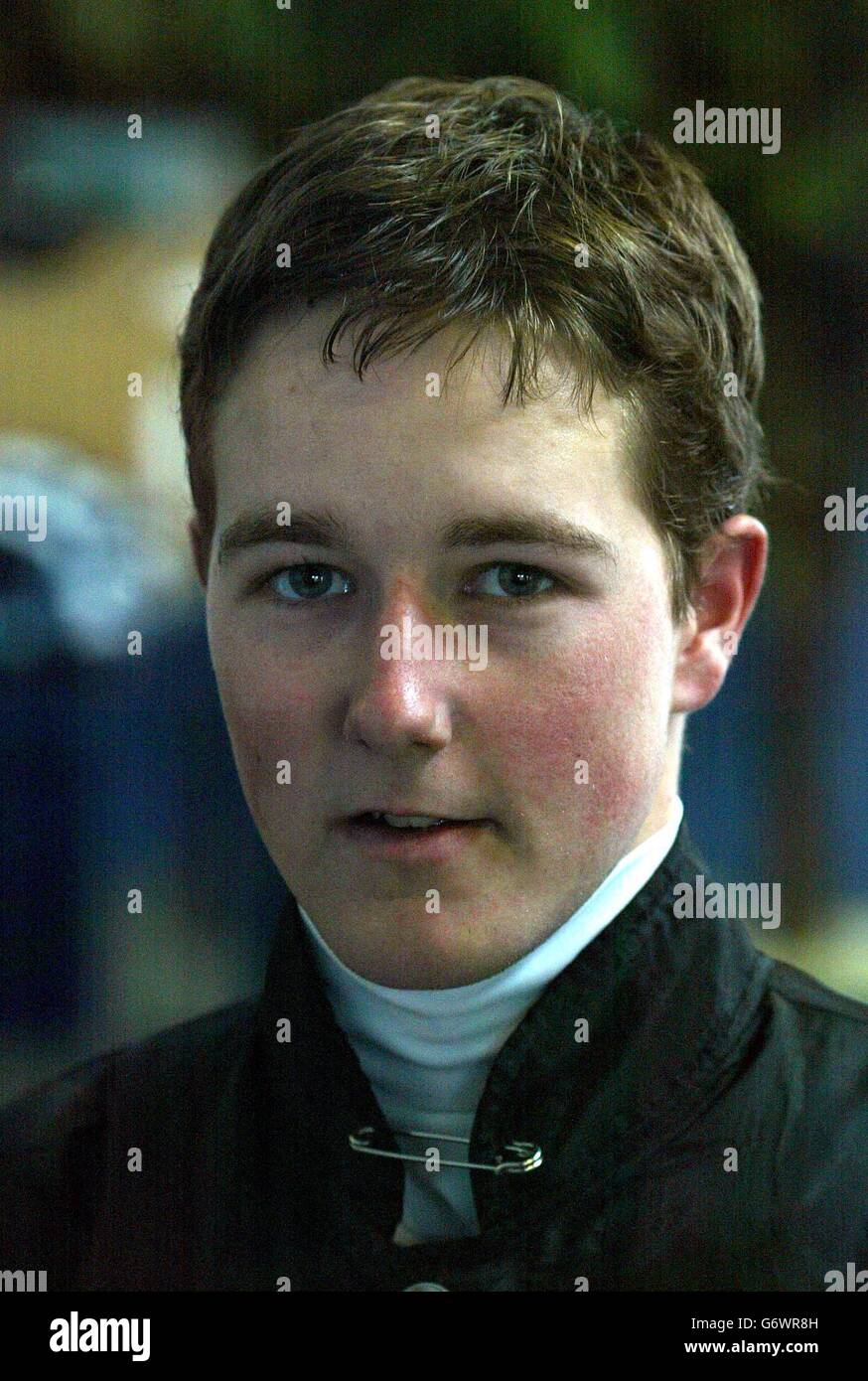 T Queally Jockey Doncaster. Jockey Tom Queally at Doncaster races Stock ...