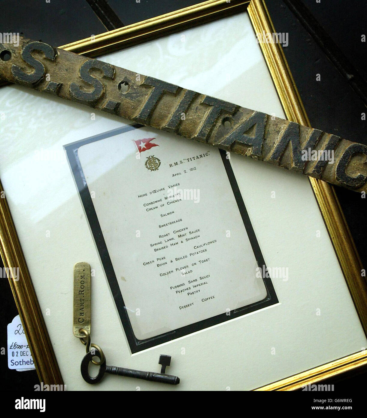 Brass sign titanic hi-res stock photography and images - Alamy