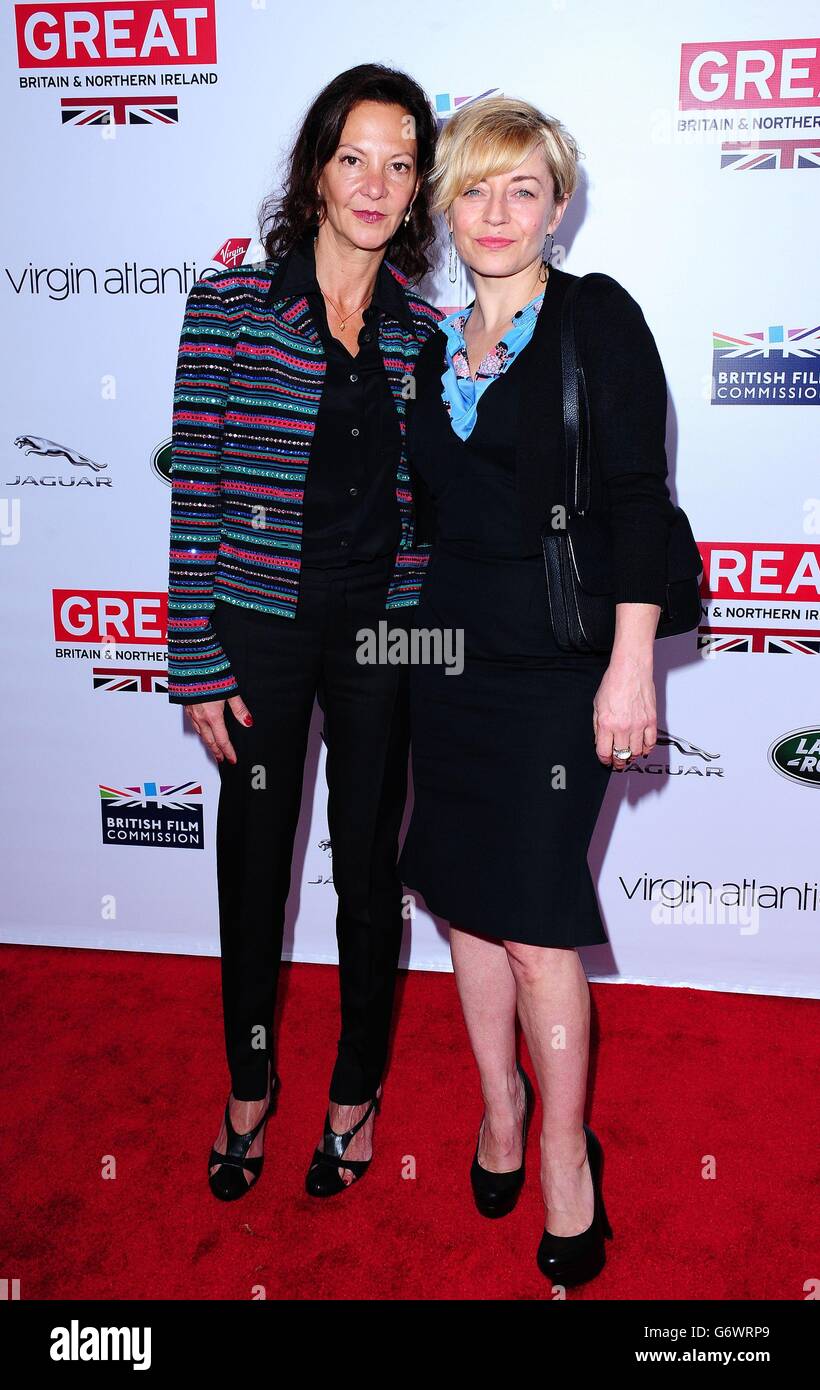 Gabrielle Tana (left) and Tracey Seaward attending the GREAT British ...