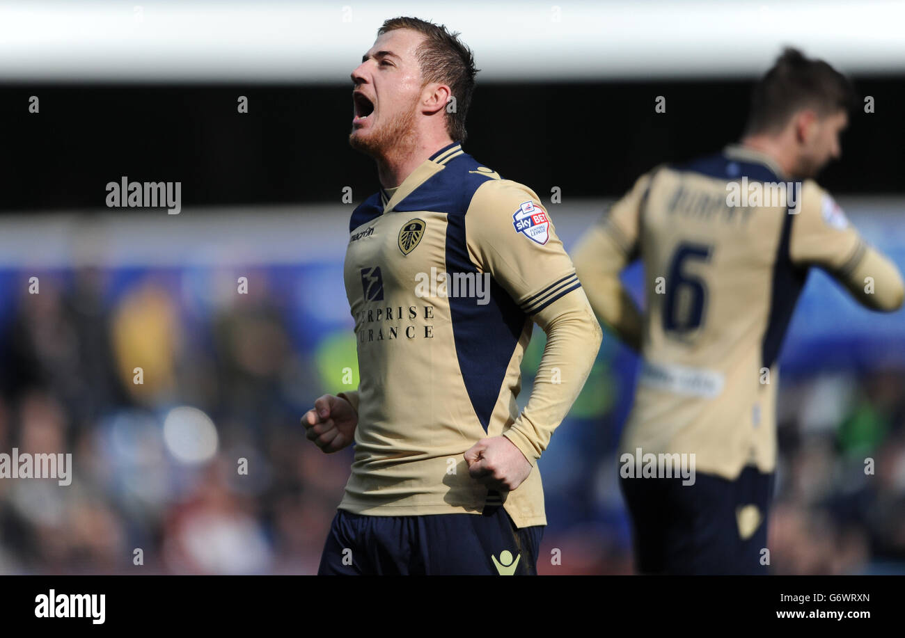 Leeds United's Ross McCormack celebrates scoring their first goal ...