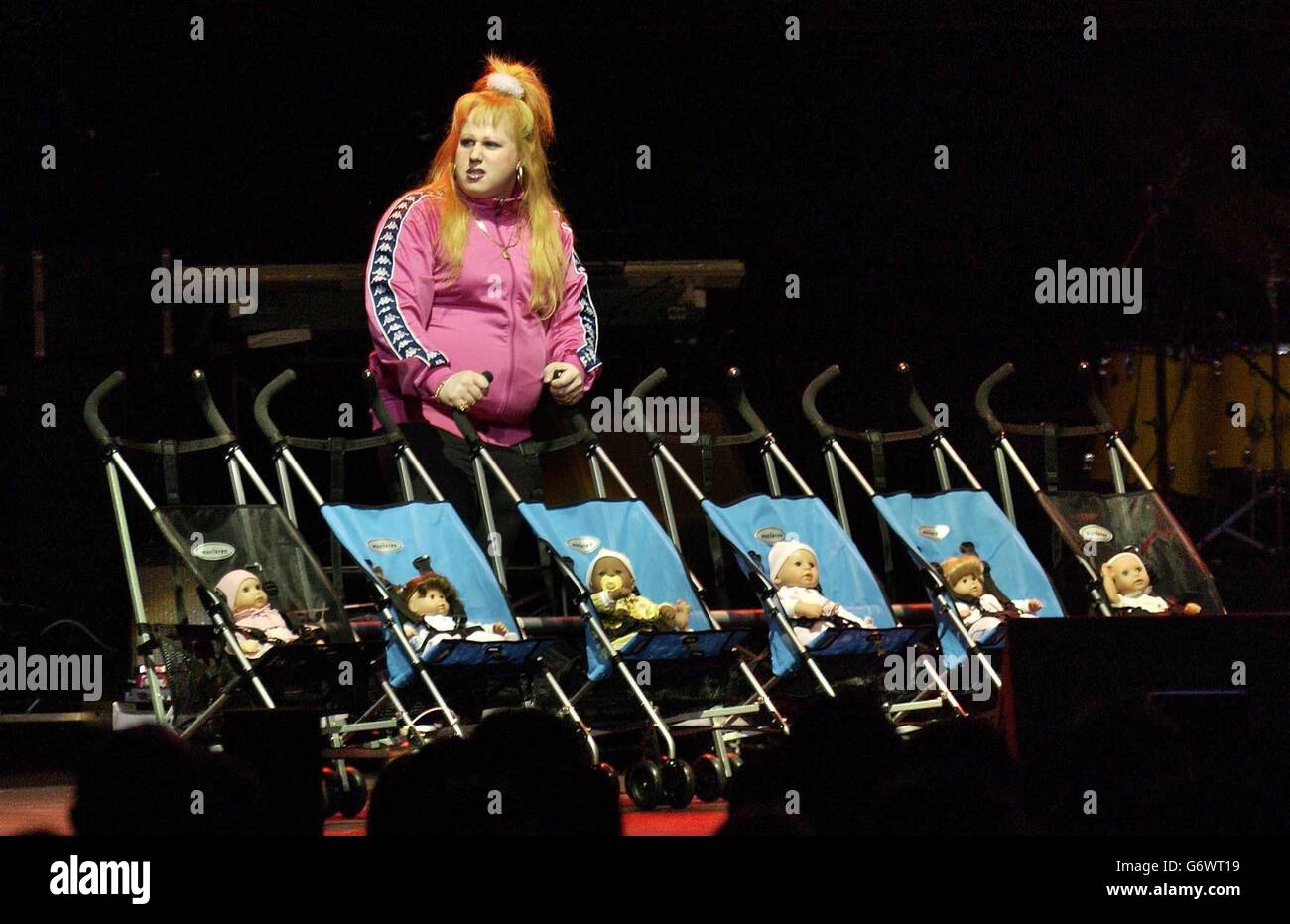 Comedian Matt Lucas performs a sketch from Little Britain during The ...
