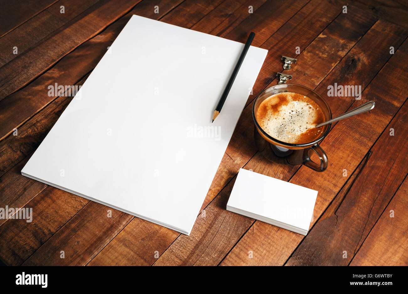 Blank paperwork template Stock Photo - Alamy
