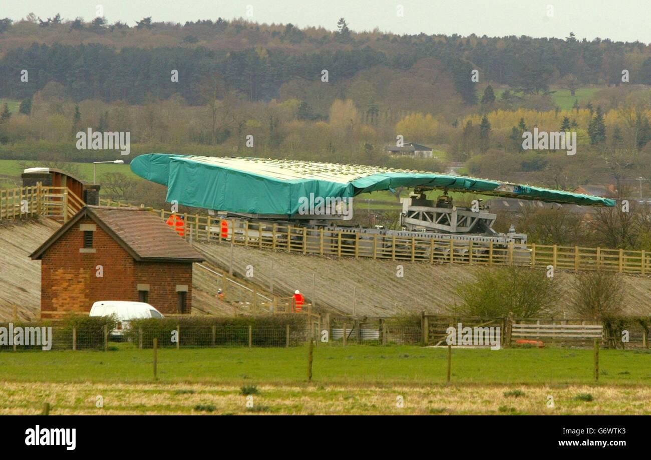 Airbus A380 wing transportation Stock Photo - Alamy