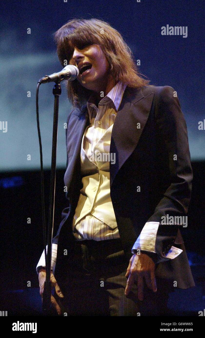 Singer Chrissie Hynde during her performance at the Billie and Me ...