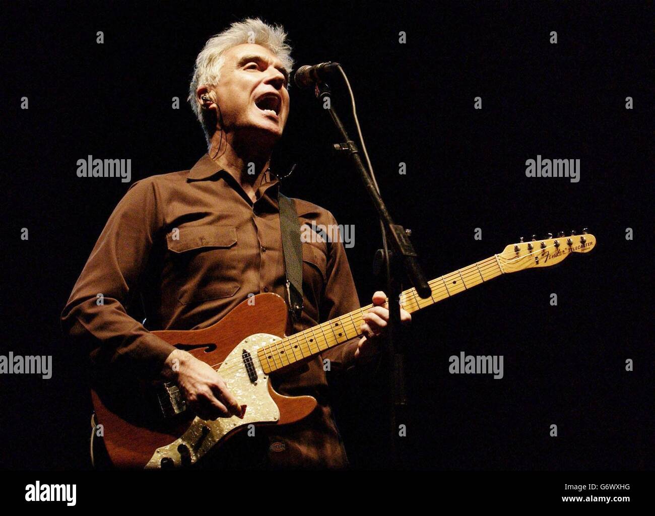 Singer david byrne performing tracks new album grown backwards hi-res ...