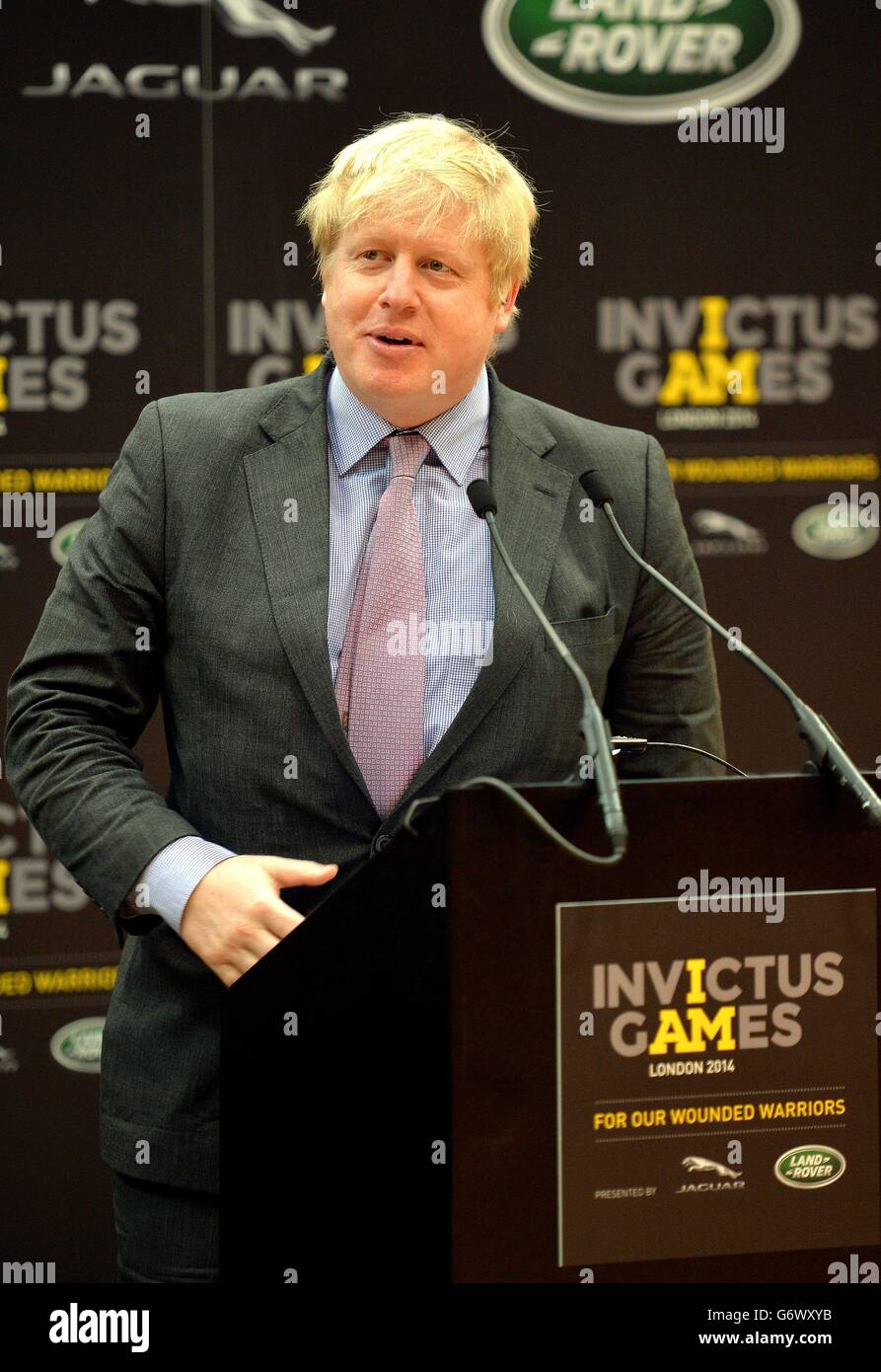 Mayor of London Boris Johnson at the launch of the Invictus Games event ...